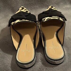 Paolo | Shoes | Linea Paolo Real Fur Printed Calf Hair Mules Size 8m ...